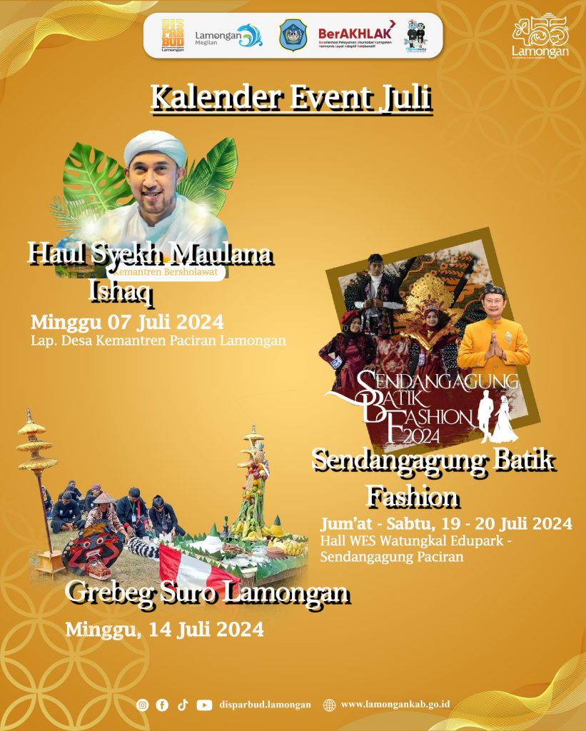 Kalender Event Juli 2024 | Ayo Dolen Nang Lamongan | Lamongantourism ...